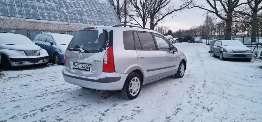Pelēks Mazda Premacy 2000 Valmiera, ar dzinēja tilpumu 1.80 L un nobraukumu 150 tūkst. km par 900 €, foto 4 vietnē AUTOMOTO.COM.LV