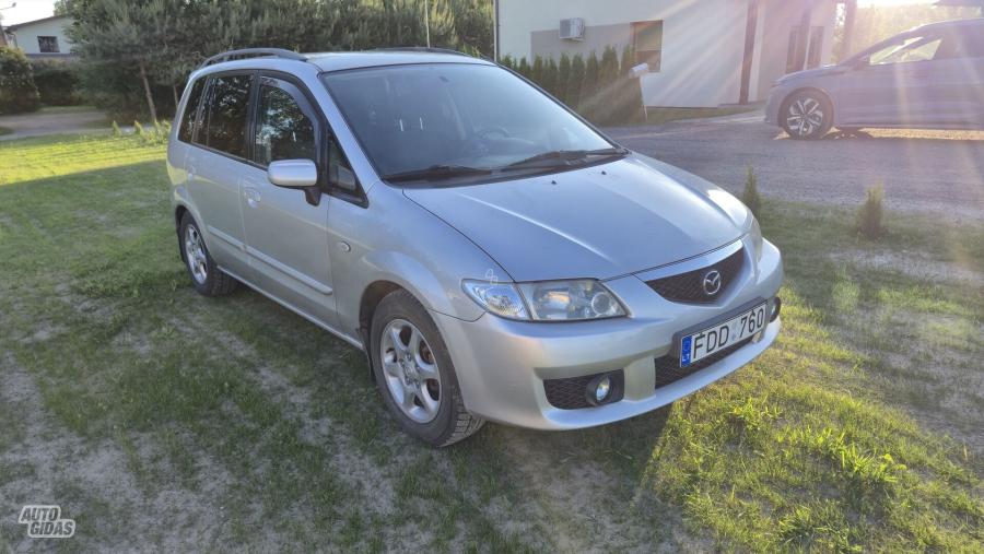 Pelēks Mazda Premacy 2004 Kauņa, ar dzinēja tilpumu 2.00 L un nobraukumu 198 tūkst. km par 950 €, foto 4 vietnē AUTOMOTO.COM.LV