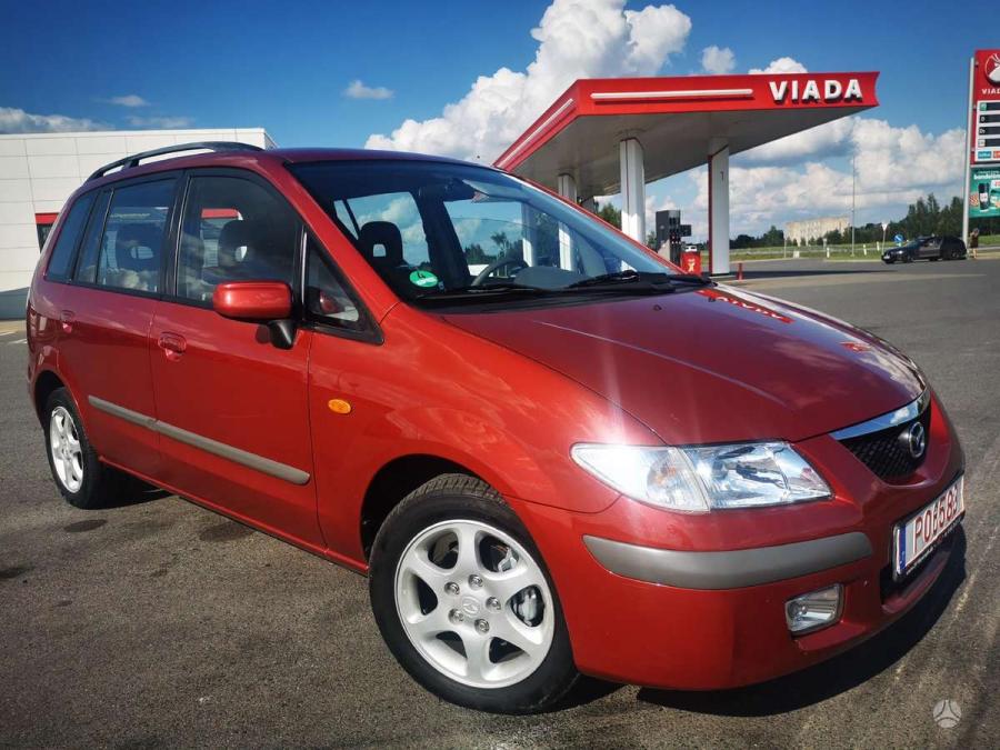 Red Mazda Premacy 2001 in Vilnius, with an engine capacity of 1.80 L and mileage of 137 thousand km for 2250 €, photo 1 on AUTOMOTO.COM.LV