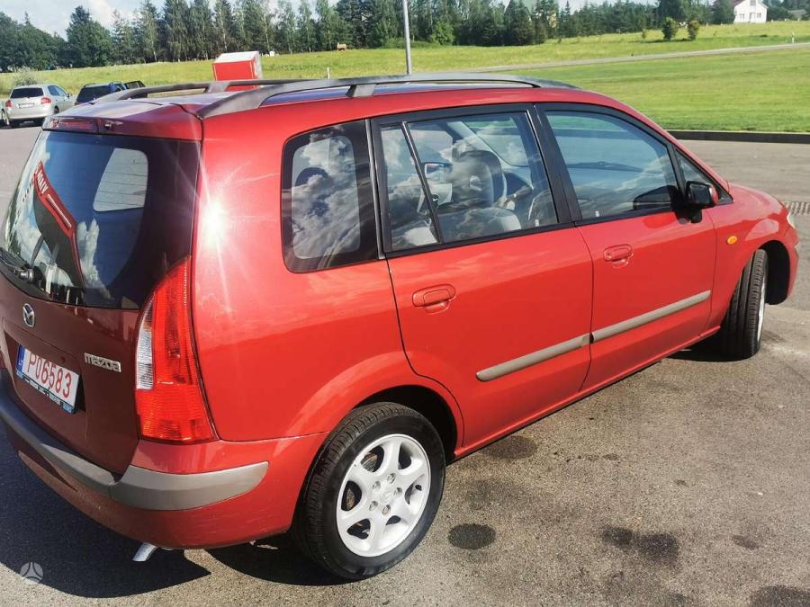 Red Mazda Premacy 2001 in Vilnius, with an engine capacity of 1.80 L and mileage of 137 thousand km for 2250 €, photo 8 on AUTOMOTO.COM.LV