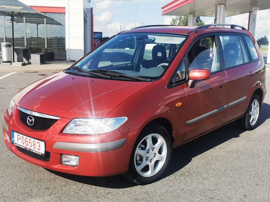 Red Mazda Premacy 2001 in Vilnius, with an engine capacity of 1.80 L and mileage of 137 thousand km for 2250 €, photo 9 on AUTOMOTO.COM.LV