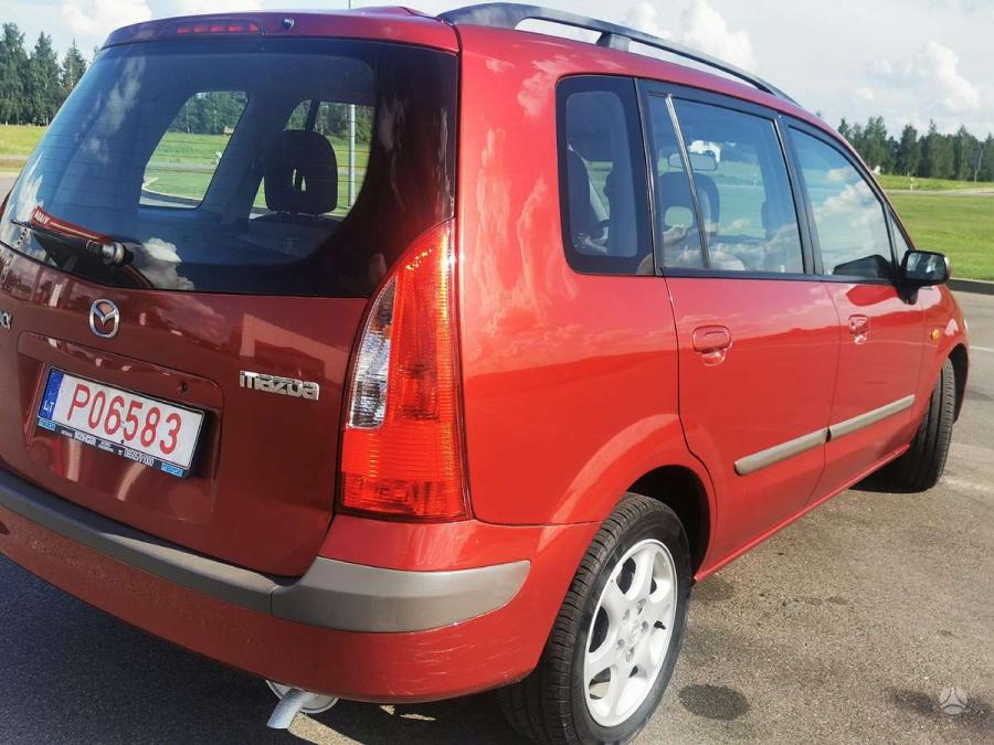 Red Mazda Premacy 2001 in Vilnius, with an engine capacity of 1.80 L and mileage of 137 thousand km for 2250 €, photo 16 on AUTOMOTO.COM.LV