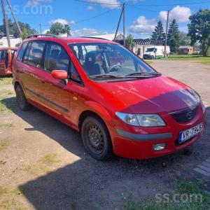 Red Mazda Premacy 1999 in Riga, with an engine capacity of 1.80 L and mileage of 202 thousand km for 699 €, photo  on AUTOMOTO.COM.LV