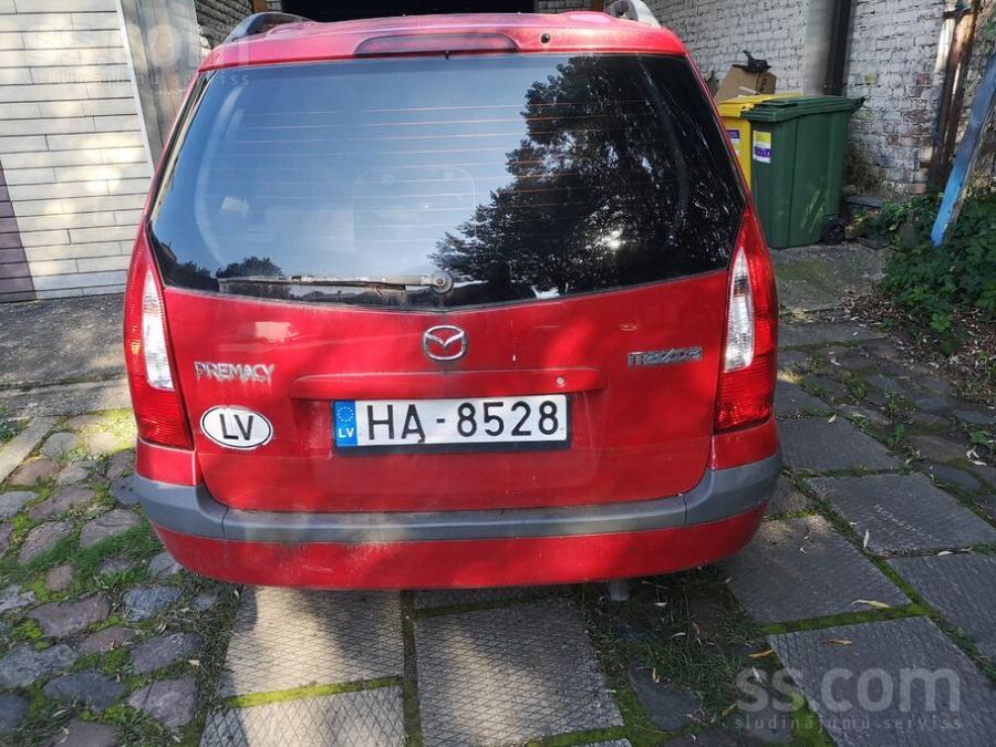 Sarkans Mazda Premacy 2000 Rīga, ar dzinēja tilpumu 1.80 L un nobraukumu 302 tūkst. km par 450 €, foto 5 vietnē AUTOMOTO.COM.LV