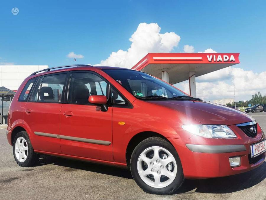 Red Mazda Premacy 2001 in Vilnius, with an engine capacity of 1.80 L and mileage of 137 thousand km for 2290 €, photo 13 on AUTOMOTO.COM.LV