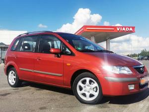 Red Mazda Premacy 2001 in Vilnius, with an engine capacity of 1.80 L and mileage of 137 thousand km for 2290 €, photo  on AUTOMOTO.COM.LV