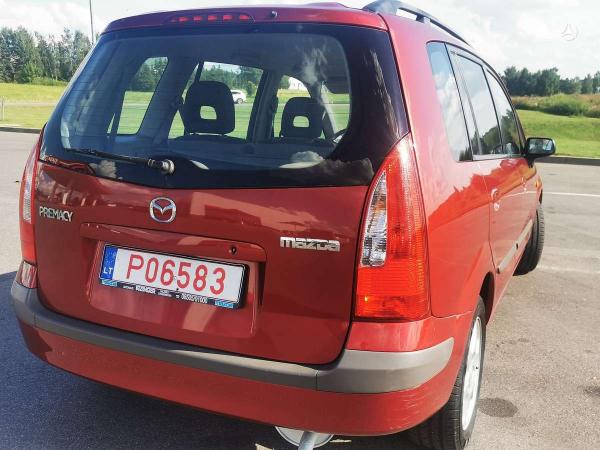 Red Mazda Premacy 2001 in Vilnius, with an engine capacity of 1.80 L and mileage of 137 thousand km for 2230 €, photo 8 on AUTOMOTO.COM.LV