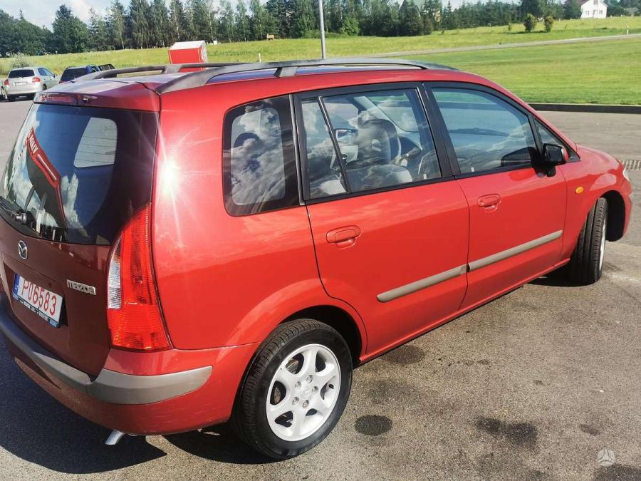 Red Mazda Premacy 2001 in Vilnius, with an engine capacity of 1.80 L and mileage of 137 thousand km for 2230 €, photo 22 on AUTOMOTO.COM.LV