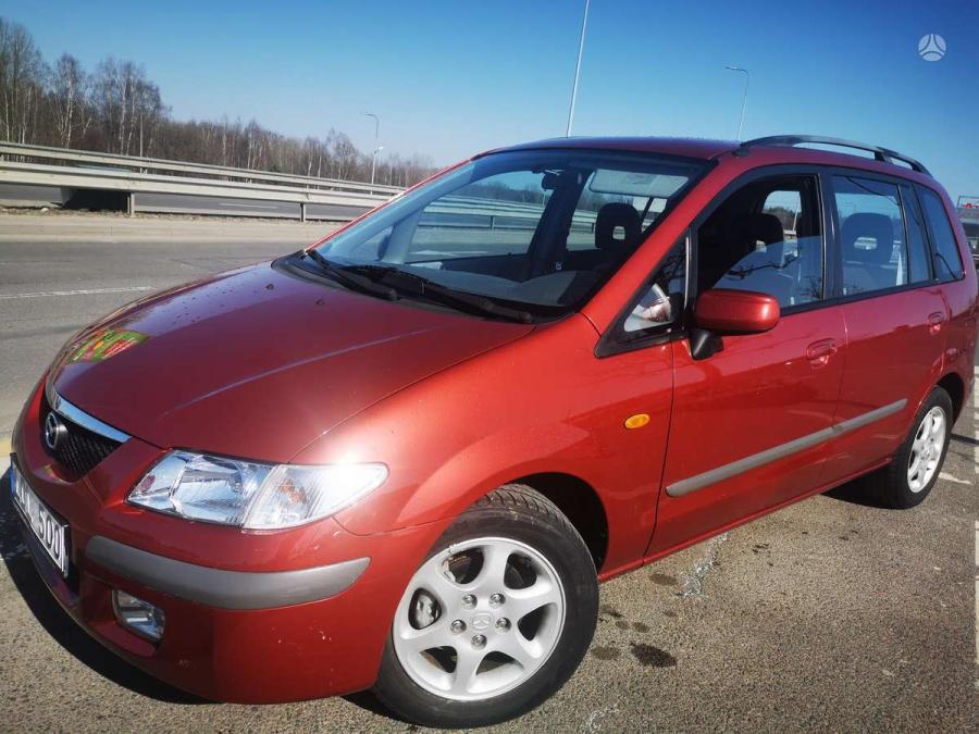Red Mazda Premacy 2001 in Vilnius, with an engine capacity of 1.80 L and mileage of 137 thousand km for 1880 €, photo 1 on AUTOMOTO.COM.LV