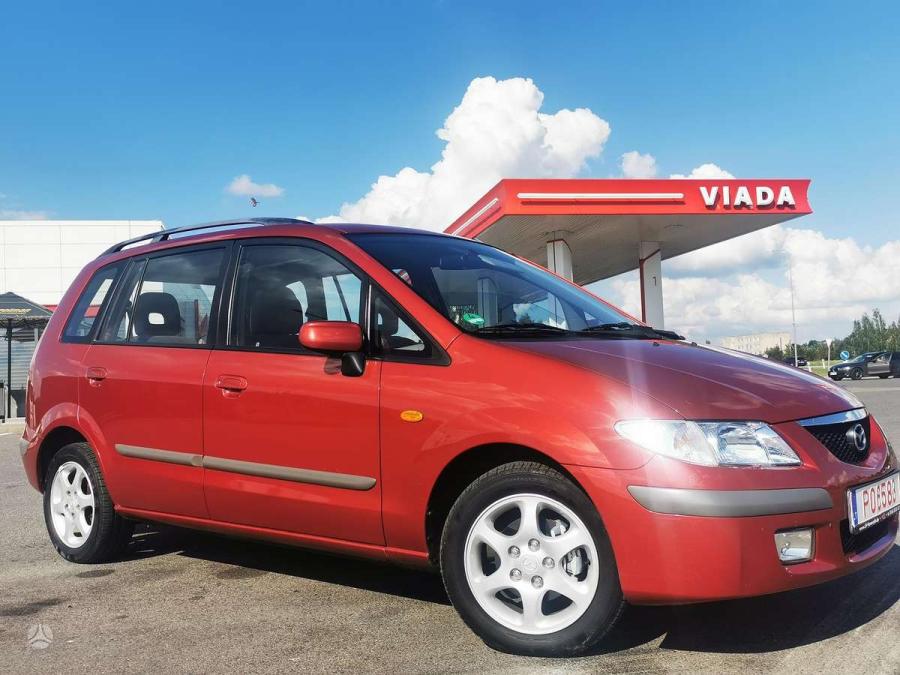 Red Mazda Premacy 2001 in Vilnius, with an engine capacity of 1.80 L and mileage of 137 thousand km for 1880 €, photo 1 on AUTOMOTO.COM.LV