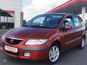 Red Mazda Premacy 2001 in Vilnius, with an engine capacity of 1.80 L and mileage of 137 thousand km for 1880 €, photo 16 on AUTOMOTO.COM.LV