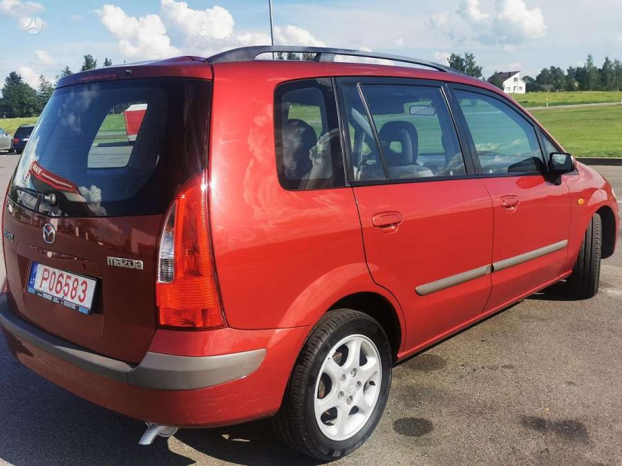 Red Mazda Premacy 2001 in Vilnius, with an engine capacity of 1.80 L and mileage of 137 thousand km for 1880 €, photo 23 on AUTOMOTO.COM.LV