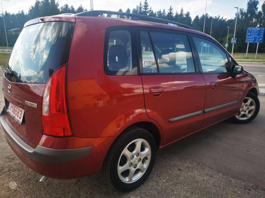 Red Mazda Premacy 2001 in Vilnius, with an engine capacity of 1.80 L and mileage of 137 thousand km for 1880 €, photo 26 on AUTOMOTO.COM.LV