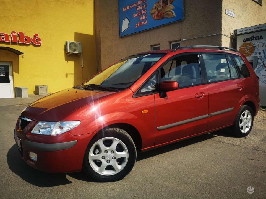 Red Mazda Premacy 2001 in Vilnius, with an engine capacity of 1.80 L and mileage of 137 thousand km for 1880 €, photo 27 on AUTOMOTO.COM.LV