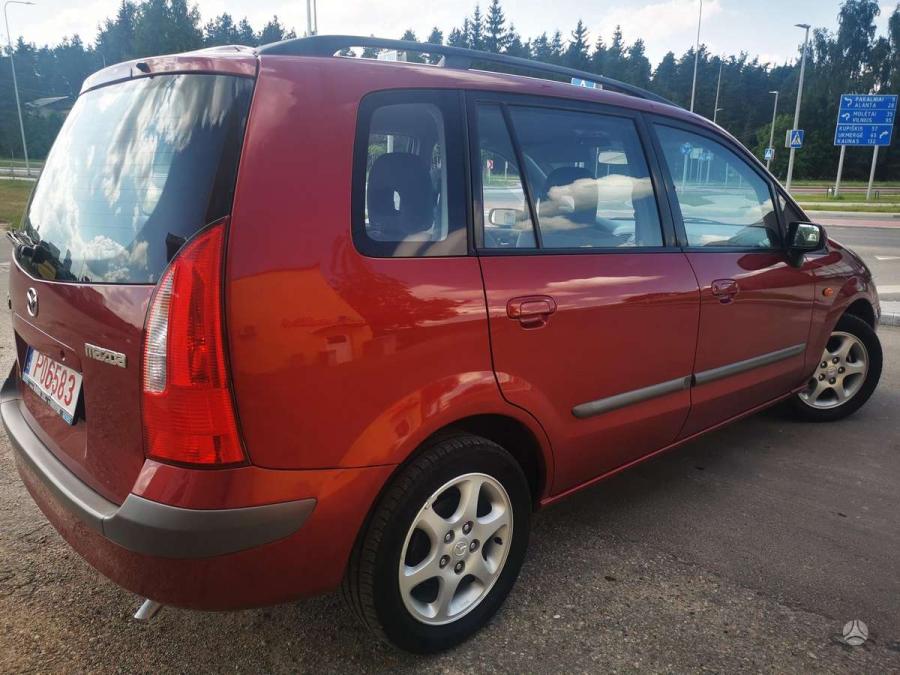 Red Mazda Premacy 2001 in Vilnius, with an engine capacity of 1.80 L and mileage of 137 thousand km for 1880 €, photo 7 on AUTOMOTO.COM.LV