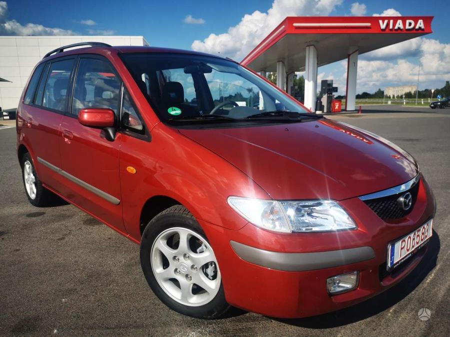 Red Mazda Premacy 2001 in Vilnius, with an engine capacity of 1.80 L and mileage of 137 thousand km for 1880 €, photo 12 on AUTOMOTO.COM.LV