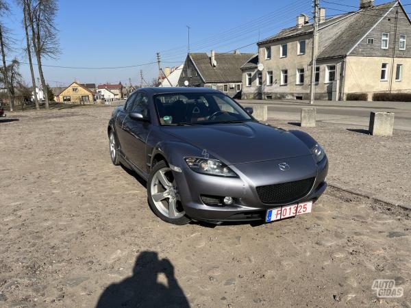 Pelēks Mazda RX-8 2005 Druskininkai, ar dzinēja tilpumu 1.30 L un nobraukumu 106 tūkst. km par 5200 €, foto 1 vietnē AUTOMOTO.COM.LV