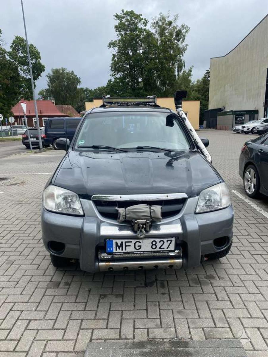 Black Mazda Tribute 2001 in Druskininkai, with an engine capacity of 3.00 L and mileage of 280 thousand km for 3450 €, photo 1 on AUTOMOTO.COM.LV