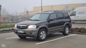 Black Mazda Tribute 2003 in Vilnius, with an engine capacity of 3.00 L and mileage of 83 thousand km for 2500 €, photo  on AUTOMOTO.COM.LV