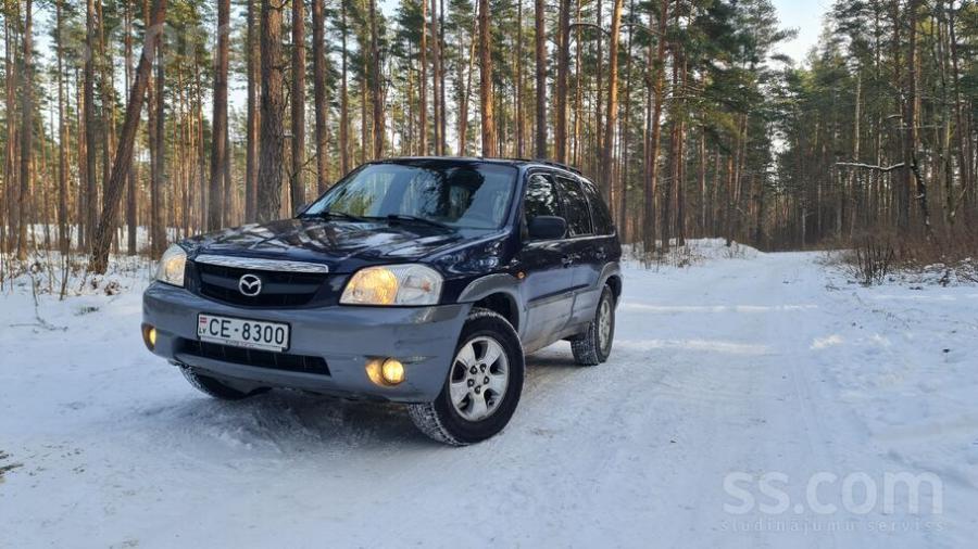 Blue Mazda Tribute 2002 in Riga, with an engine capacity of 3.00 L and mileage of 152 thousand km for 2100 €, photo 1 on AUTOMOTO.COM.LV