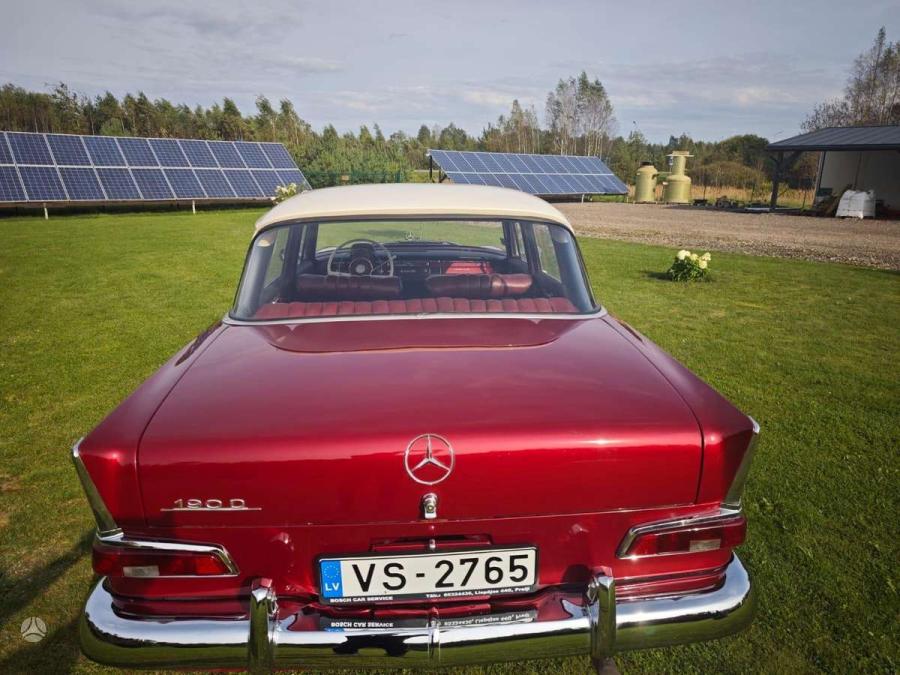 Sarkans Mercedes-Benz 190 1962 Daugavpils, ar dzinēja tilpumu 0.00 L un nobraukumu 50 tūkst. km par 15770 €, foto 5 vietnē AUTOMOTO.COM.LV