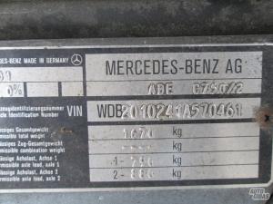 Mercedes-Benz 190 1991 in Kelme, with an engine capacity of 2.00 L and mileage of 193 thousand km for 3950 €, photo 19 on AUTOMOTO.COM.LV