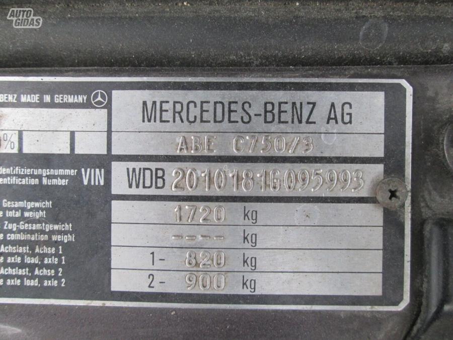 Mercedes-Benz 190 1991 in Kelme, with an engine capacity of 2.00 L and mileage of 193 thousand km for 3950 €, photo 34 on AUTOMOTO.COM.LV