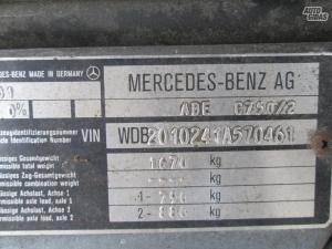 Мерседес 190 1991 в Кельме, объемом двигателя 2.00 л и пробегом 193 тыс. км за 3950 €, фото 19 на AUTOMOTO.COM.LV