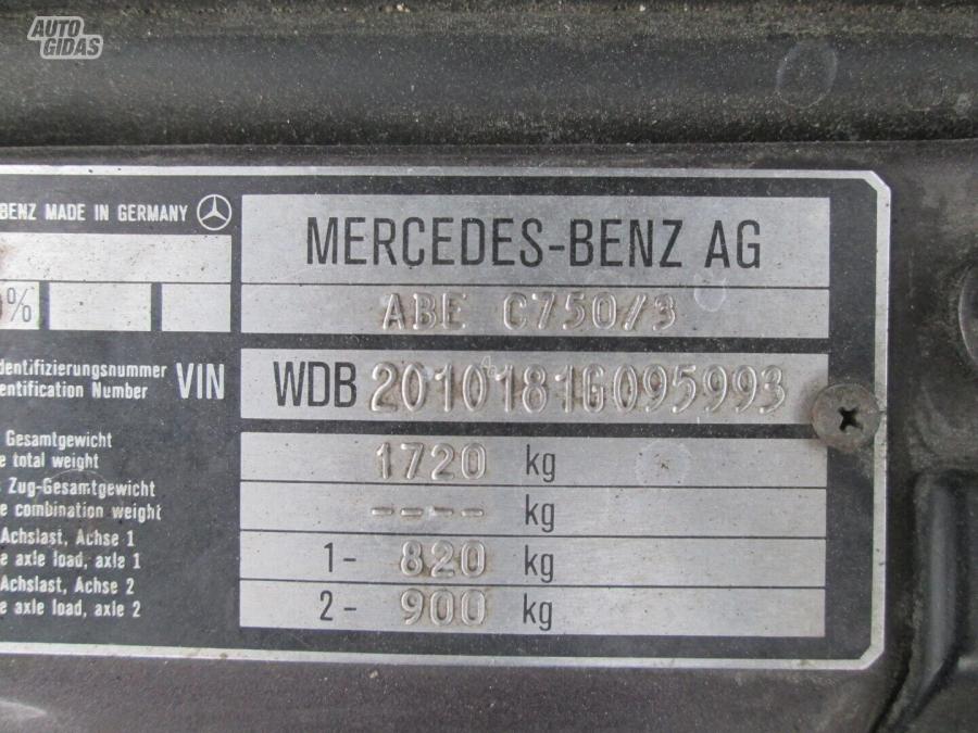 Мерседес 190 1991 в Кельме, объемом двигателя 2.00 л и пробегом 193 тыс. км за 3950 €, фото 33 на AUTOMOTO.COM.LV