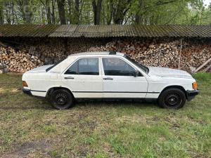 Balts Mercedes-Benz 190 1985 Ogre, ar dzinēja tilpumu 2.00 L un nobraukumu 123 tūkst. km par 1000 €, foto  vietnē AUTOMOTO.COM.LV