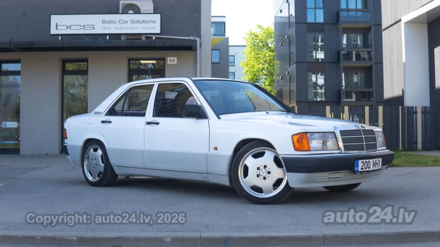 White Mercedes-Benz 190 1992 in Tallinn, with an engine capacity of 1.80 L and mileage of 321 thousand km for 4990 €, photo 1 on AUTOMOTO.COM.LV