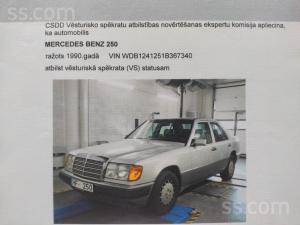Pelēks Mercedes-Benz 250 1990 Rīga, ar dzinēja tilpumu 2.50 L un nobraukumu 250 tūkst. km par 6200 €, foto 14 vietnē AUTOMOTO.COM.LV