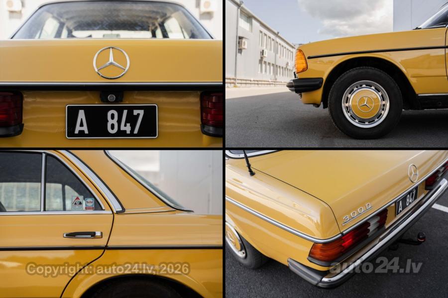 Yellow Mercedes-Benz 300 1980 in Tallinn, with an engine capacity of 3.00 L and mileage of 261 thousand km for 14500 €, photo 26 on AUTOMOTO.COM.LV