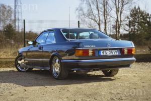 Blue Mercedes-Benz 500 1983 in Riga, with an engine capacity of 5.00 L and mileage of 0 thousand km for 21990 €, photo 8 on AUTOMOTO.COM.LV