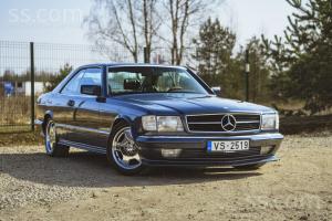 Blue Mercedes-Benz 500 1983 in Riga, with an engine capacity of 5.00 L and mileage of 0 thousand km for 21990 €, photo 7 on AUTOMOTO.COM.LV