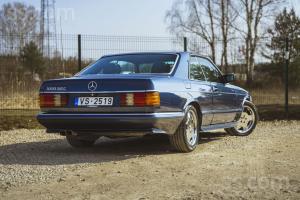 Blue Mercedes-Benz 500 1983 in Riga, with an engine capacity of 5.00 L and mileage of 0 thousand km for 21990 €, photo 13 on AUTOMOTO.COM.LV