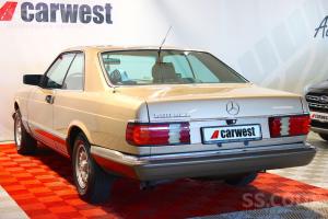 Yellow Mercedes-Benz 500 1985 in Riga, with an engine capacity of 5.00 L and mileage of 85 thousand km for 43000 €, photo 7 on AUTOMOTO.COM.LV