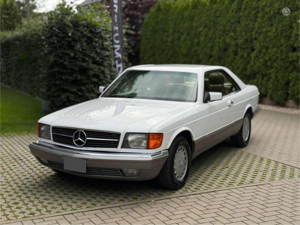 Balts Mercedes-Benz 560 1989 Kauņa, ar dzinēja tilpumu 5.55 L un nobraukumu 189 tūkst. km par 20000 €, foto 1 vietnē AUTOMOTO.COM.LV
