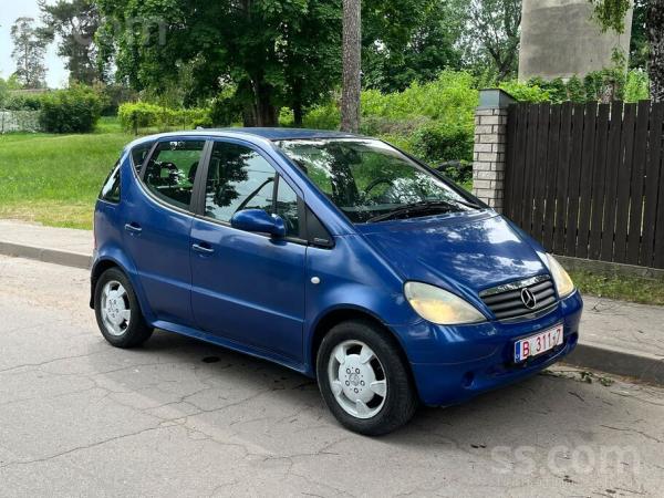 Blue Mercedes-Benz A 140 1998 in Riga, with an engine capacity of 1.40 L and mileage of 0 thousand km for 590 €, photo 7 on AUTOMOTO.COM.LV