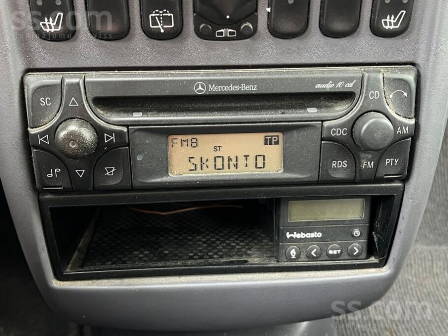Blue Mercedes-Benz A 140 1998 in Riga, with an engine capacity of 1.40 L and mileage of 0 thousand km for 590 €, photo 14 on AUTOMOTO.COM.LV