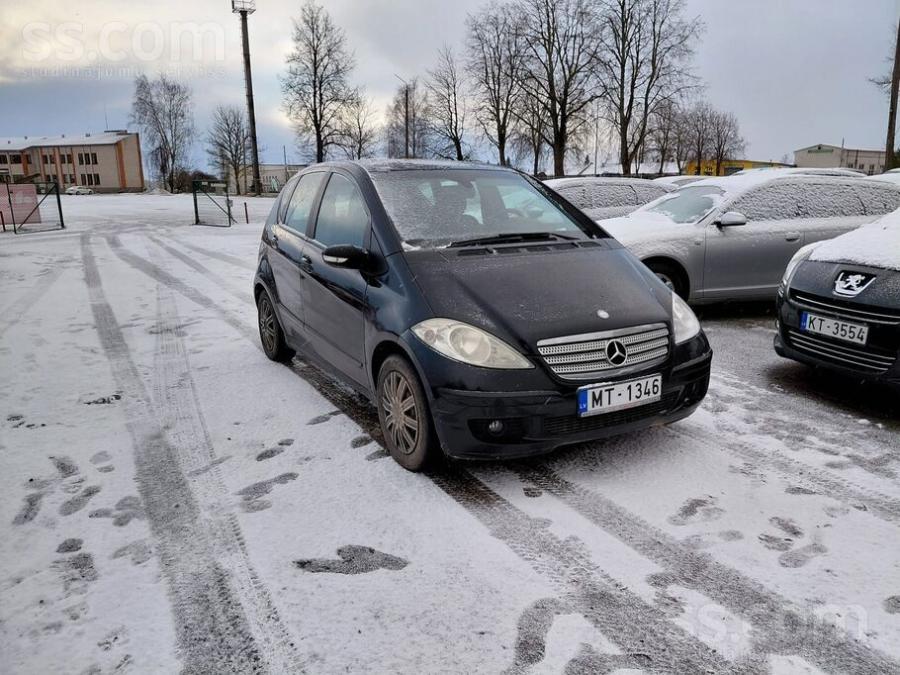 Black Mercedes-Benz A 150 2007 in Talsi, with an engine capacity of 1.50 L and mileage of 250 thousand km for 1470 €, photo 1 on AUTOMOTO.COM.LV