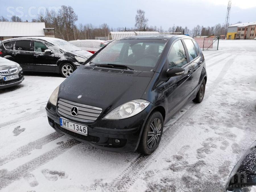 Black Mercedes-Benz A 150 2007 in Talsi, with an engine capacity of 1.50 L and mileage of 250 thousand km for 1470 €, photo 3 on AUTOMOTO.COM.LV