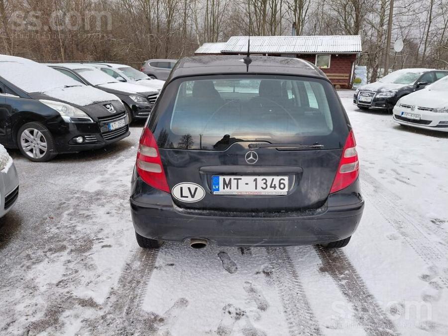 Black Mercedes-Benz A 150 2007 in Talsi, with an engine capacity of 1.50 L and mileage of 250 thousand km for 1470 €, photo 5 on AUTOMOTO.COM.LV