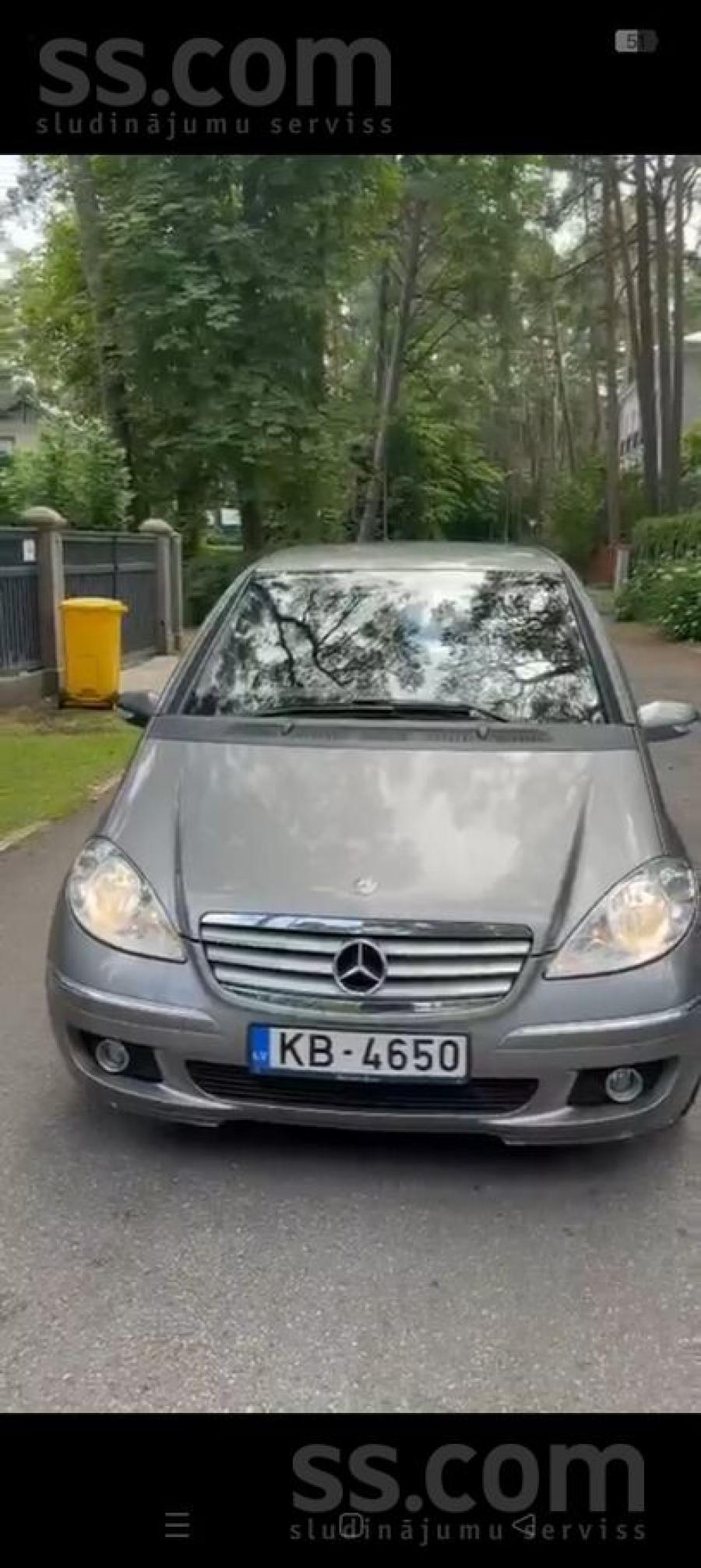 Pelēks Mercedes-Benz A 150 2005 Rīga, ar dzinēja tilpumu 1.50 L un nobraukumu 180 tūkst. km par 600 €, foto 1 vietnē AUTOMOTO.COM.LV