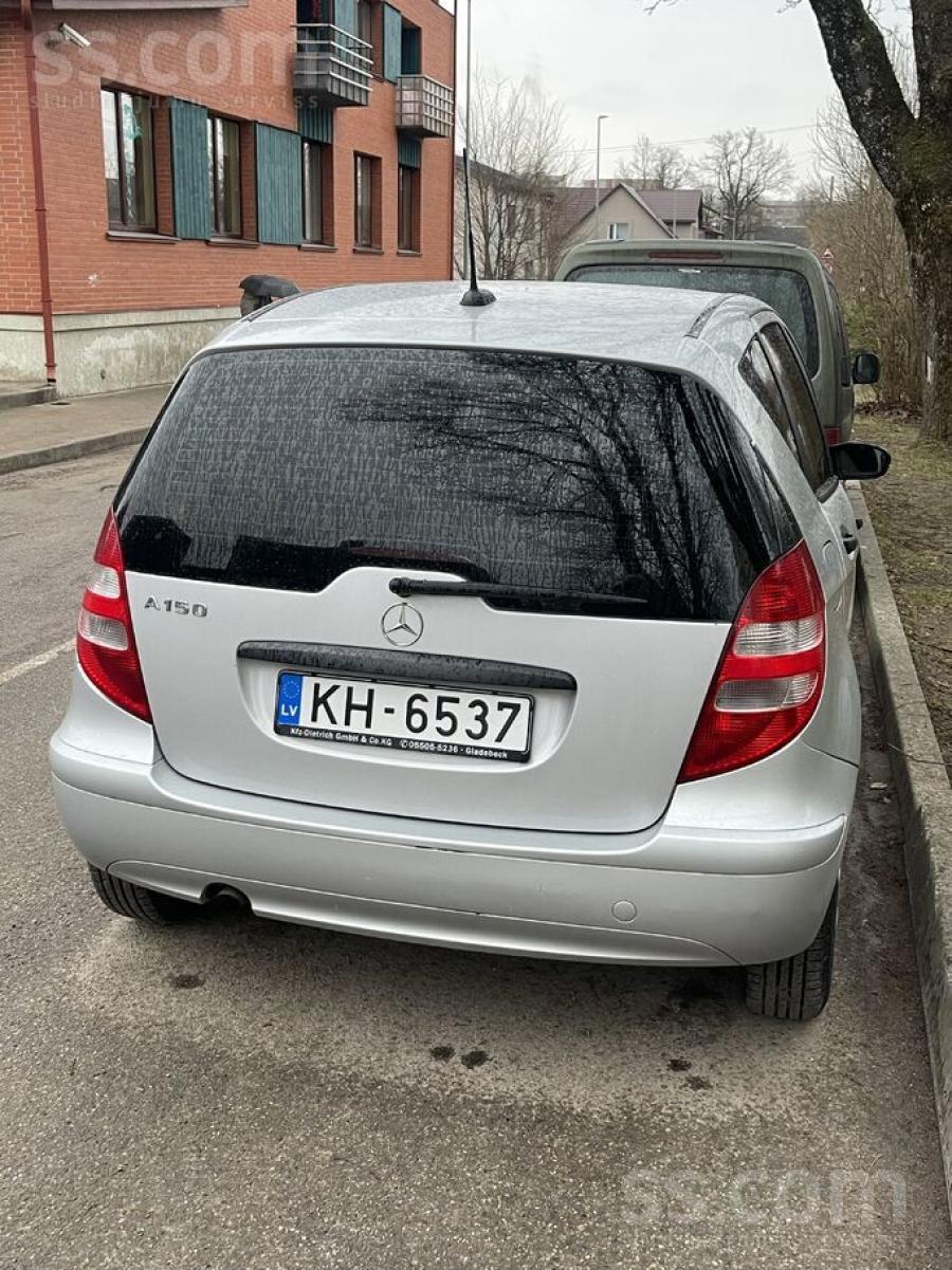 Grey Mercedes-Benz A 150 2005 in Talsi, with an engine capacity of 1.50 L and mileage of 255 thousand km for 950 €, photo 8 on AUTOMOTO.COM.LV