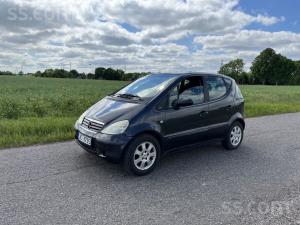 Black Mercedes-Benz A 160 1999 in Talsi, with an engine capacity of 1.60 L and mileage of 220 thousand km for 650 €, photo  on AUTOMOTO.COM.LV