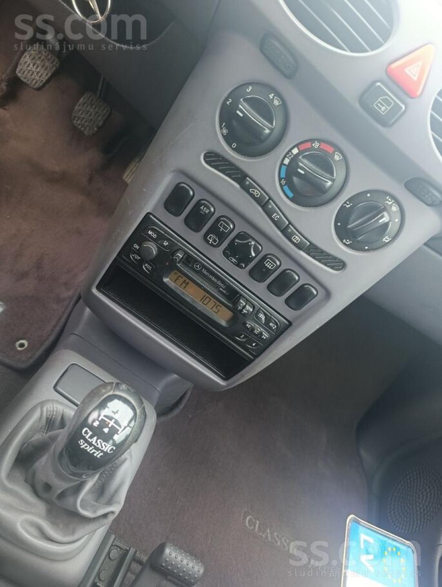 Melns Mercedes-Benz A 160 2000 Rēzekne, ar dzinēja tilpumu 1.60 L un nobraukumu 230 tūkst. km par 500 €, foto 13 vietnē AUTOMOTO.COM.LV
