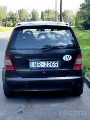 Melns Mercedes-Benz A 160 2000 Rīga, ar dzinēja tilpumu 1.60 L un nobraukumu 240 tūkst. km par 630 €, foto 5 vietnē AUTOMOTO.COM.LV