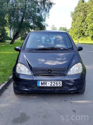 Black Mercedes-Benz A 160 2000 in Riga, with an engine capacity of 1.60 L and mileage of 240 thousand km for 630 €, photo  on AUTOMOTO.COM.LV