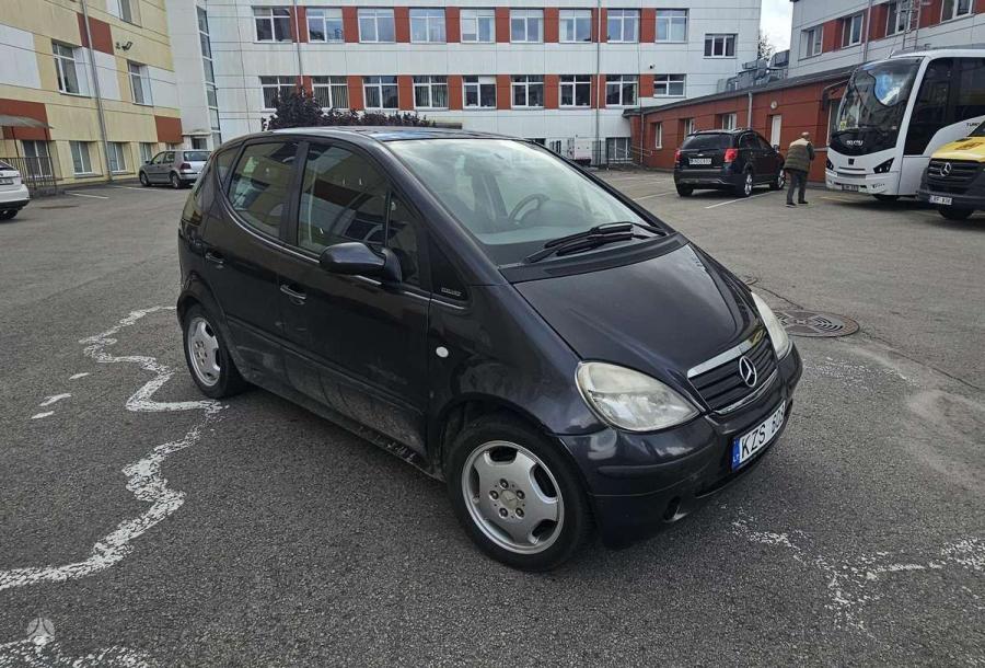 Melns Mercedes-Benz A 160 2000 Klaipėda, ar dzinēja tilpumu 1.60 L un nobraukumu 204 tūkst. km par 600 €, foto 4 vietnē AUTOMOTO.COM.LV